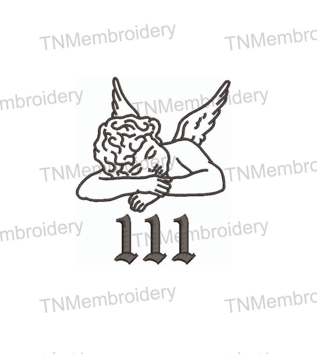 Angel Number 111 Embroidery File - 4 Sizes - 5 Formats - Etsy