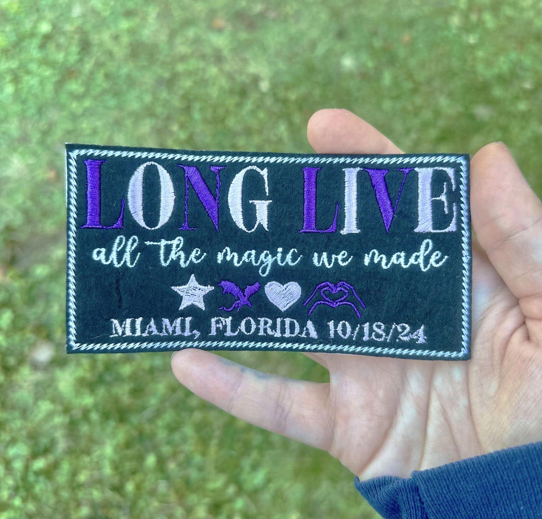 Long Live All the Magic We Made - Custom Patch - Iron on - Custom City ...
