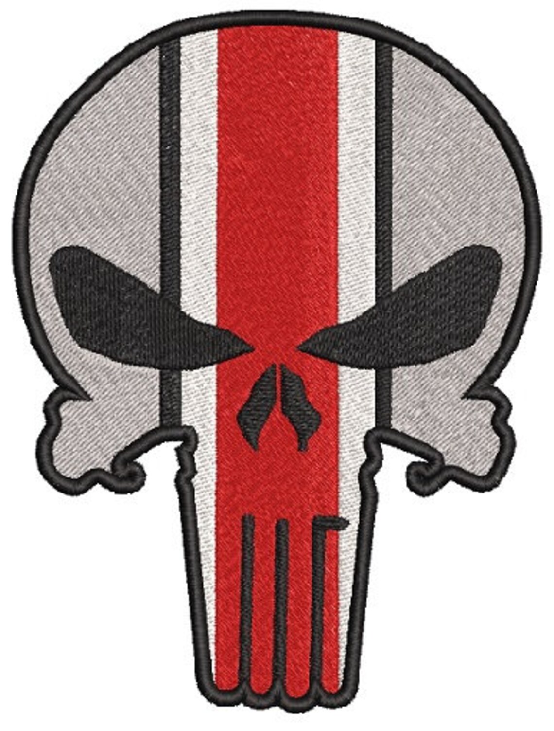 Ohio State Buckeyes Punisher Skull Embroidery File 4 SIZE | Etsy