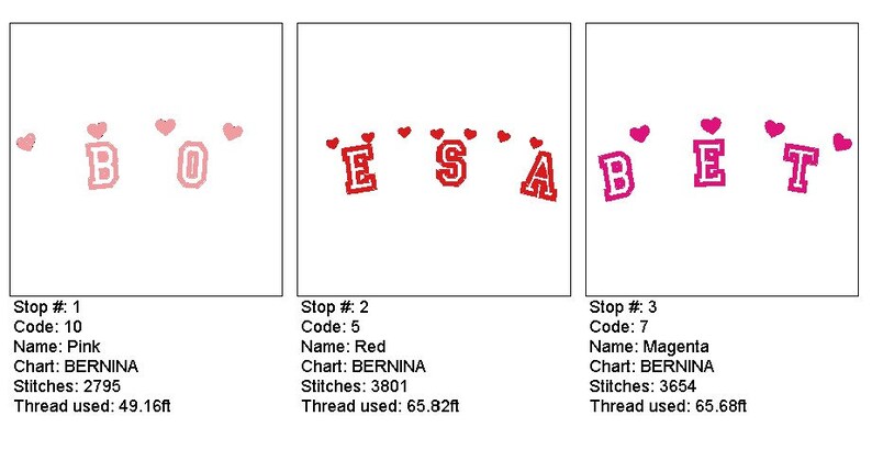 Bebesota Embroidery File - Valentine's Day - 2 Sizes - 6 Formats - Etsy