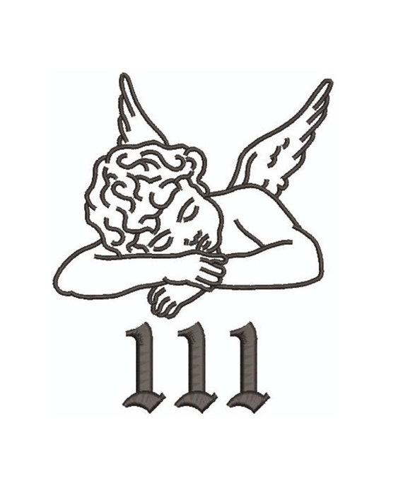 Angel Number 111 Embroidery File 4 Sizes 5 Formats | Etsy