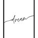 Dream, Printable Wall Art. Handwriting, Calligraphy, Typography Art ...