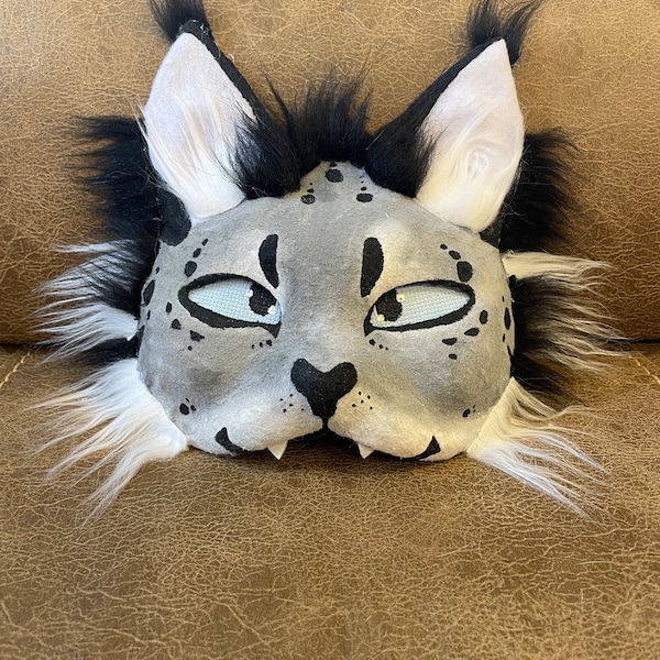 Black Cat Therian Mask - Etsy