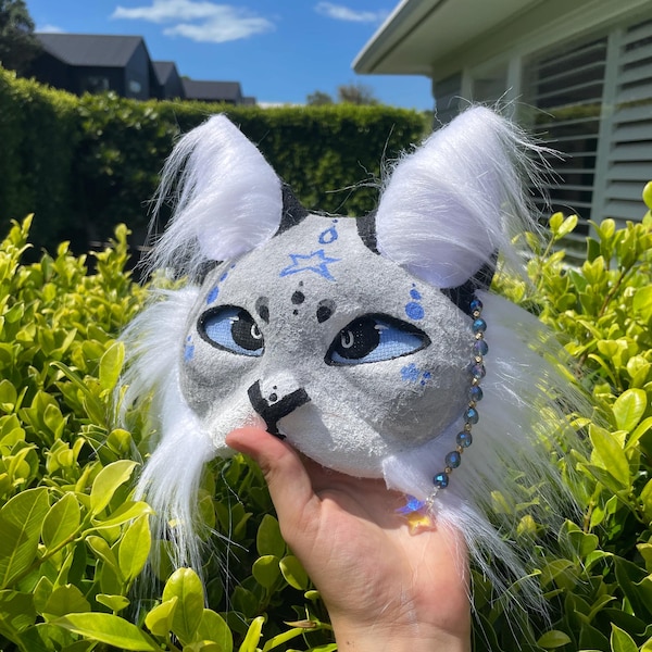 Opal Therian Cat Mask - Etsy