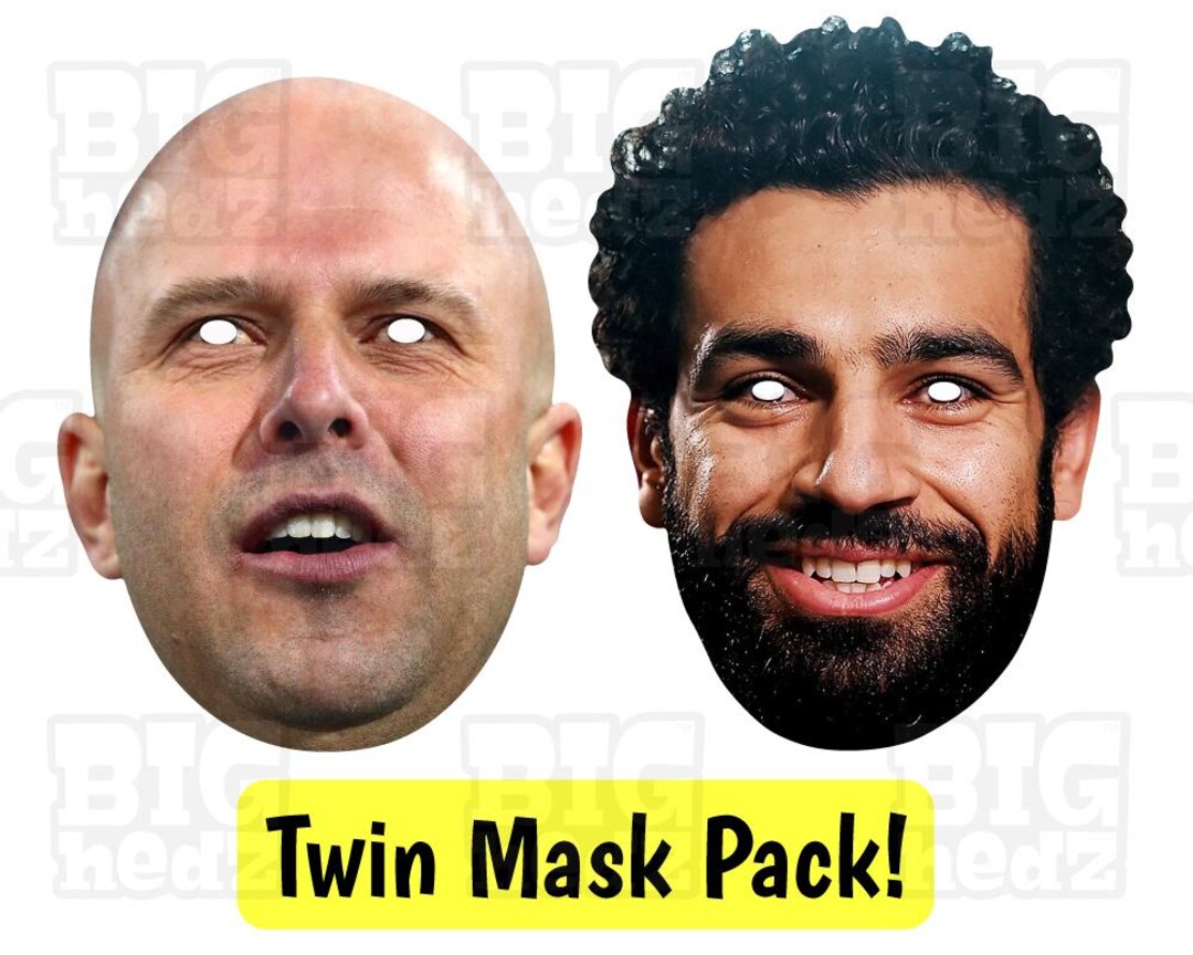 Mohamed "mo" Salah & Arne Slot Twin Mask Pack, or Jurgen Klopp : Card ...