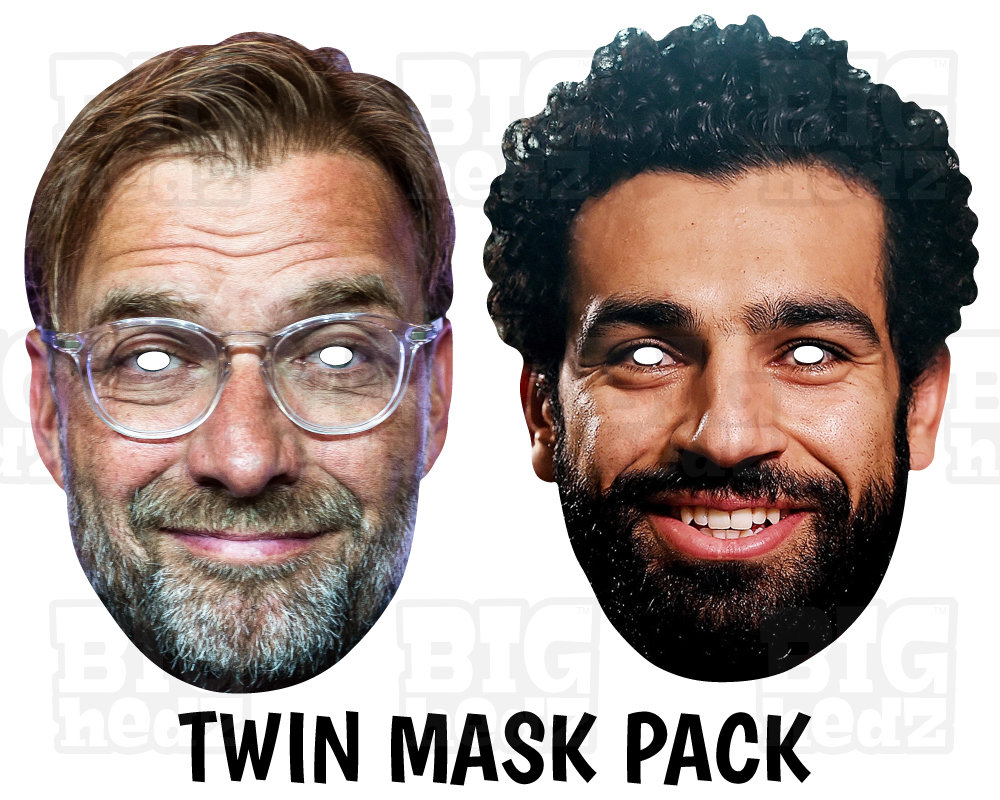 Mohamed mo Salah & Arne Slot Twin Mask Pack, or Jurgen Klopp : Card ...