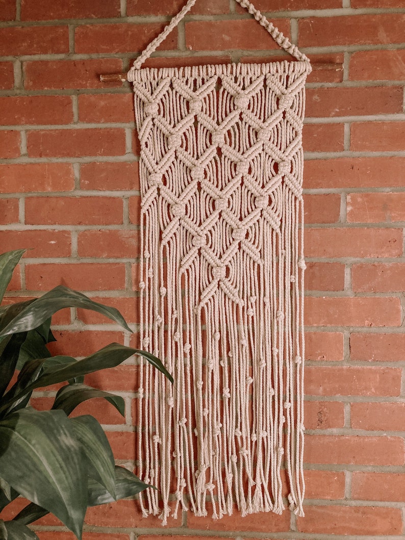 Long Macrame Wall Hanging - Etsy