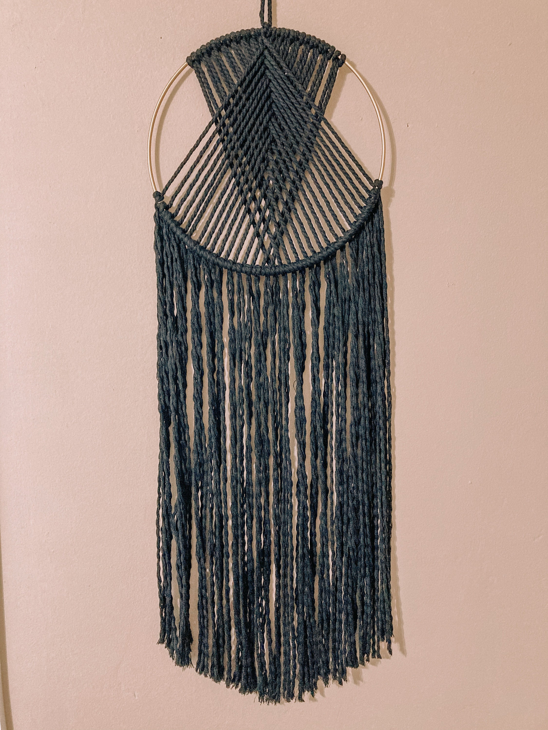 Macrame Ring Wall Hanging - Etsy