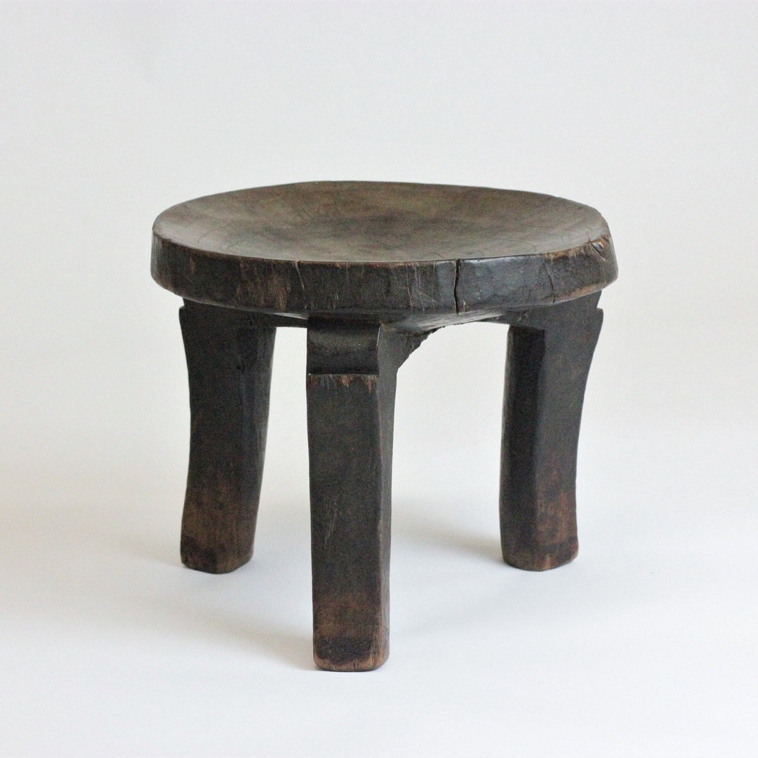 Antique African Wooden Stool - Etsy