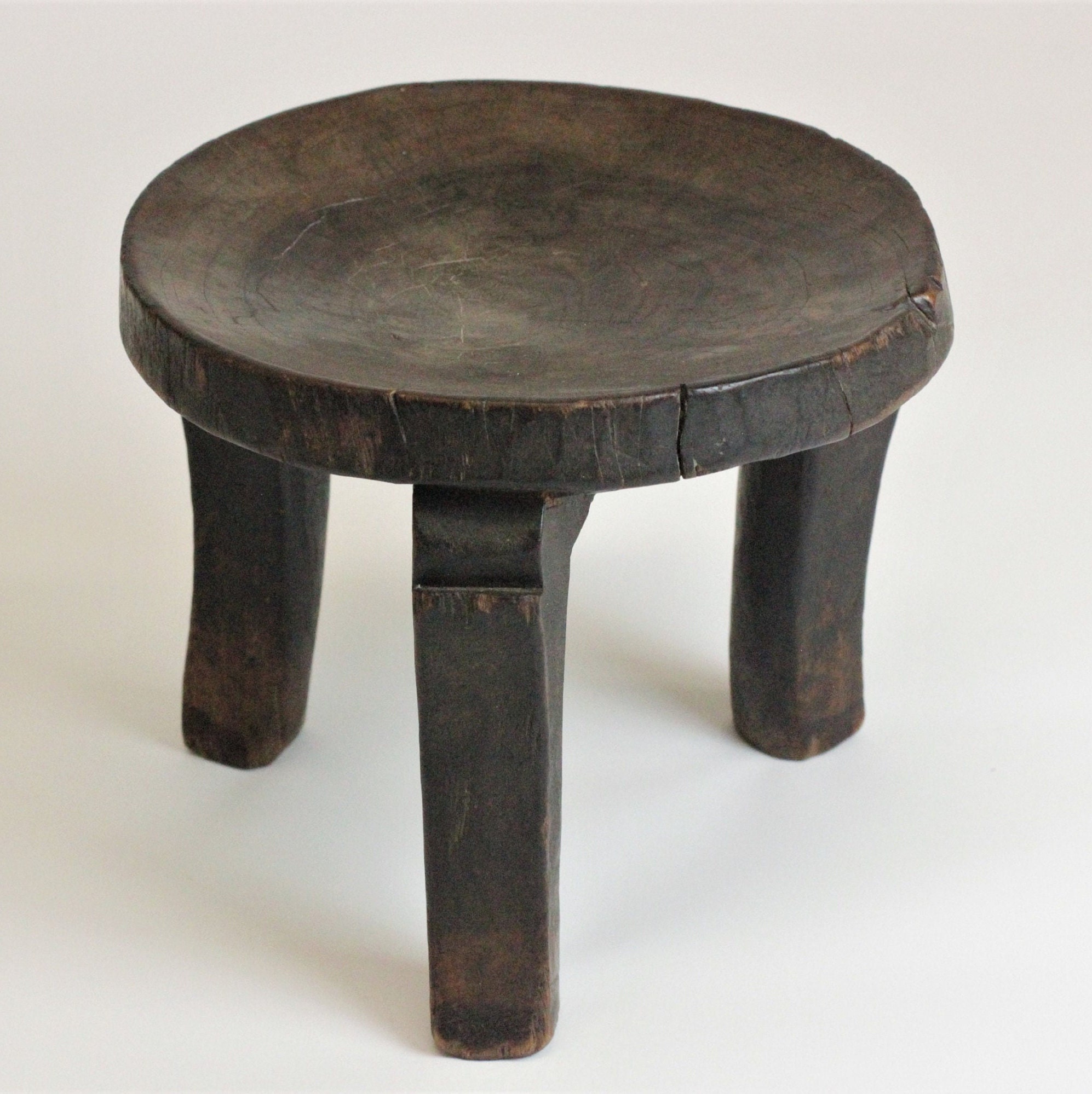 Antique African Wooden Stool - Etsy