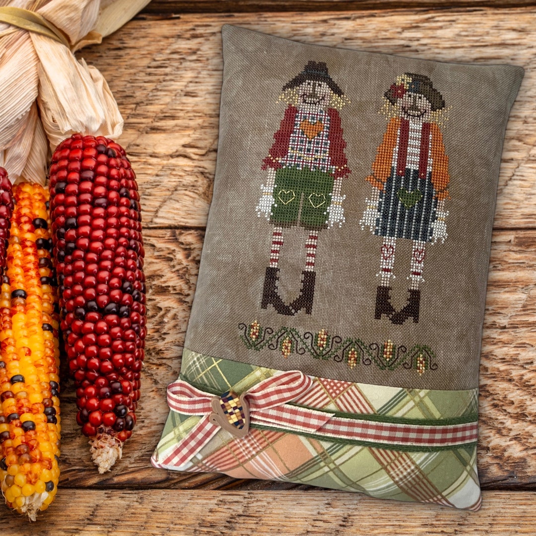 Autumn Scarecrows - Cross Stitch Chart - Instant Download - Etsy