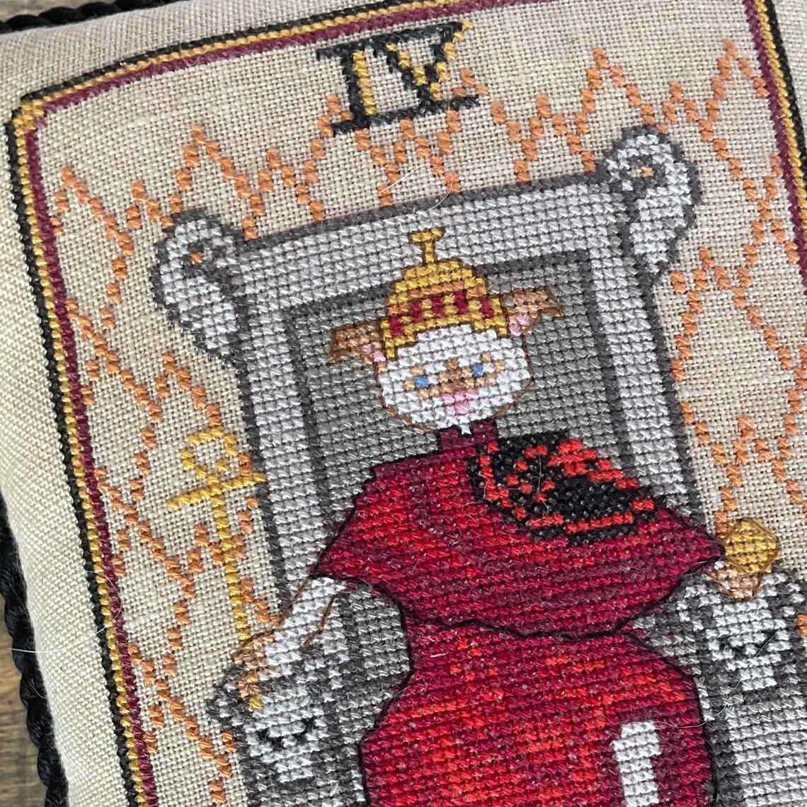 Cat Tarot IV- the Emperor - Cross Stitch Chart by Dirty Annie's ...