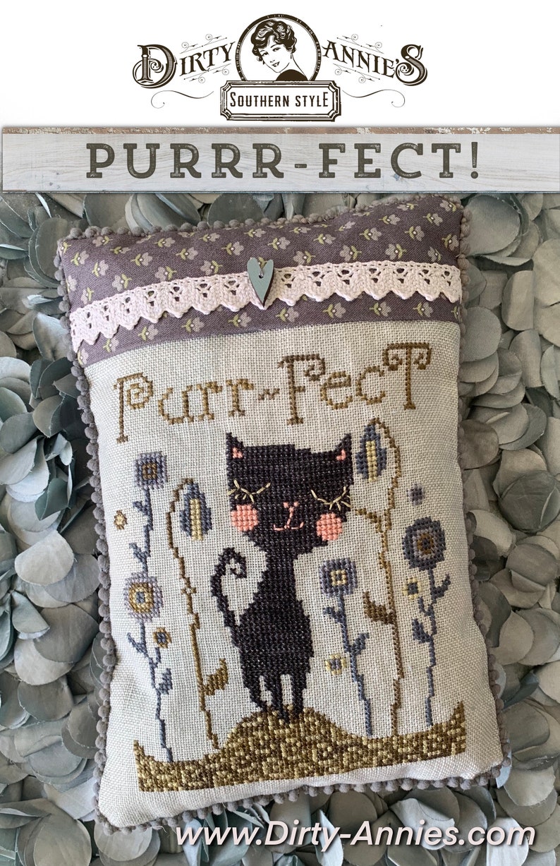 Purr Fect - Cross Stitch Chart by Dirty Annie's - Instant Download - Etsy
