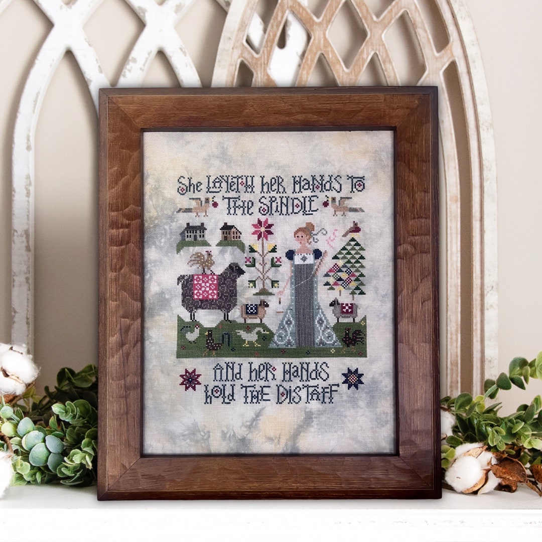 Proverbs 31:19 - Cross Stitch Chart - Instant Download - Etsy