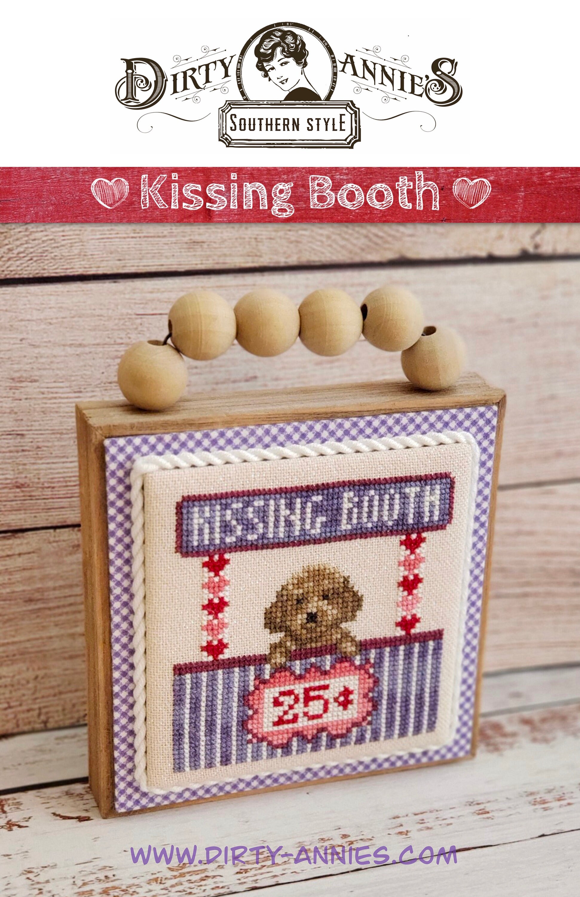 Kissing Booth - Cross Stitch Chart by Dirty Annie's - Instant Download ...