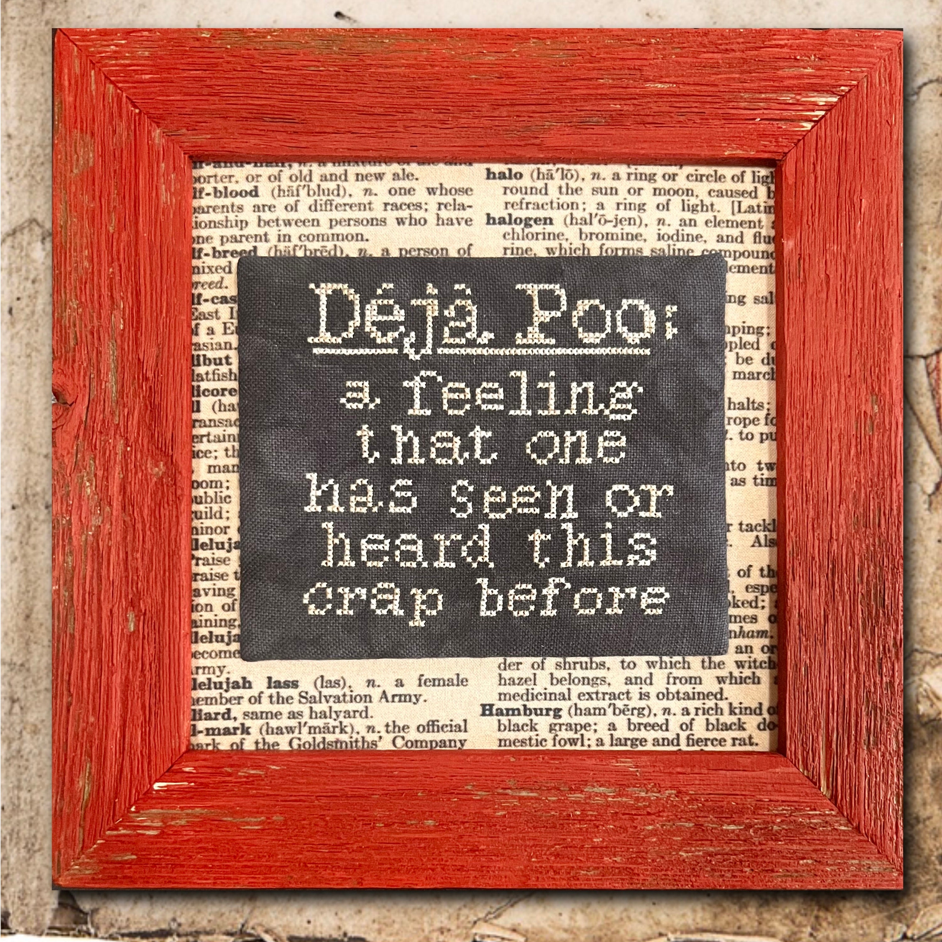 Deja Poo - Cross Stitch Chart by Dirty Annie's - Instant Download - Etsy
