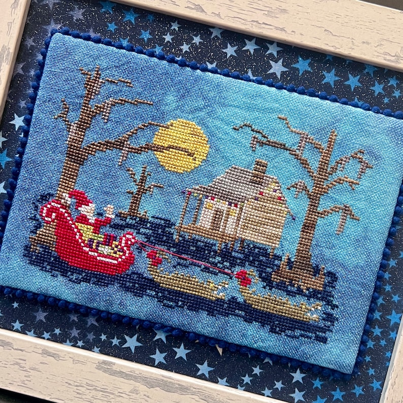 Bayou Santa - Cross Stitch Chart - Instant Download - Etsy