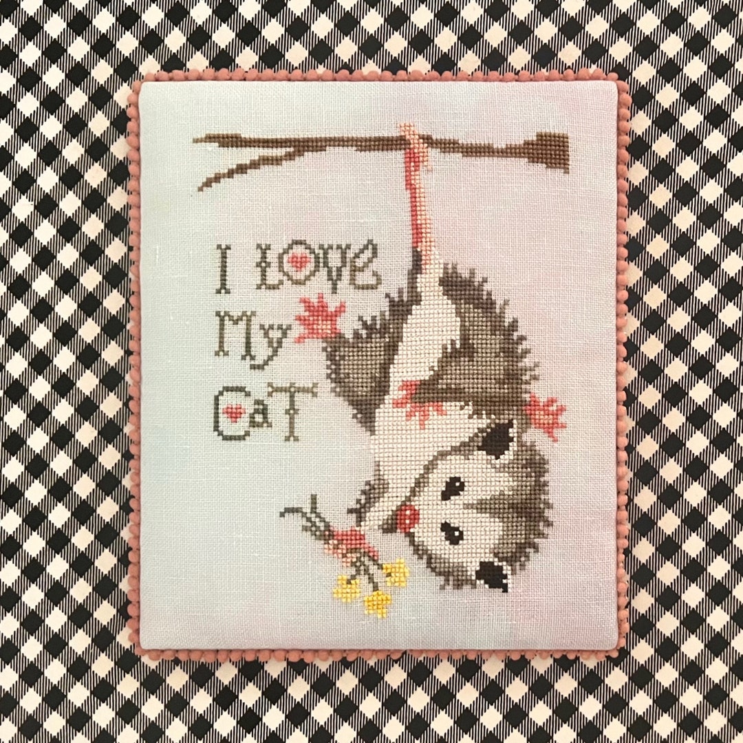 I Love My Cat - Cross Stitch Chart by Dirty Annie's - Instant Download ...