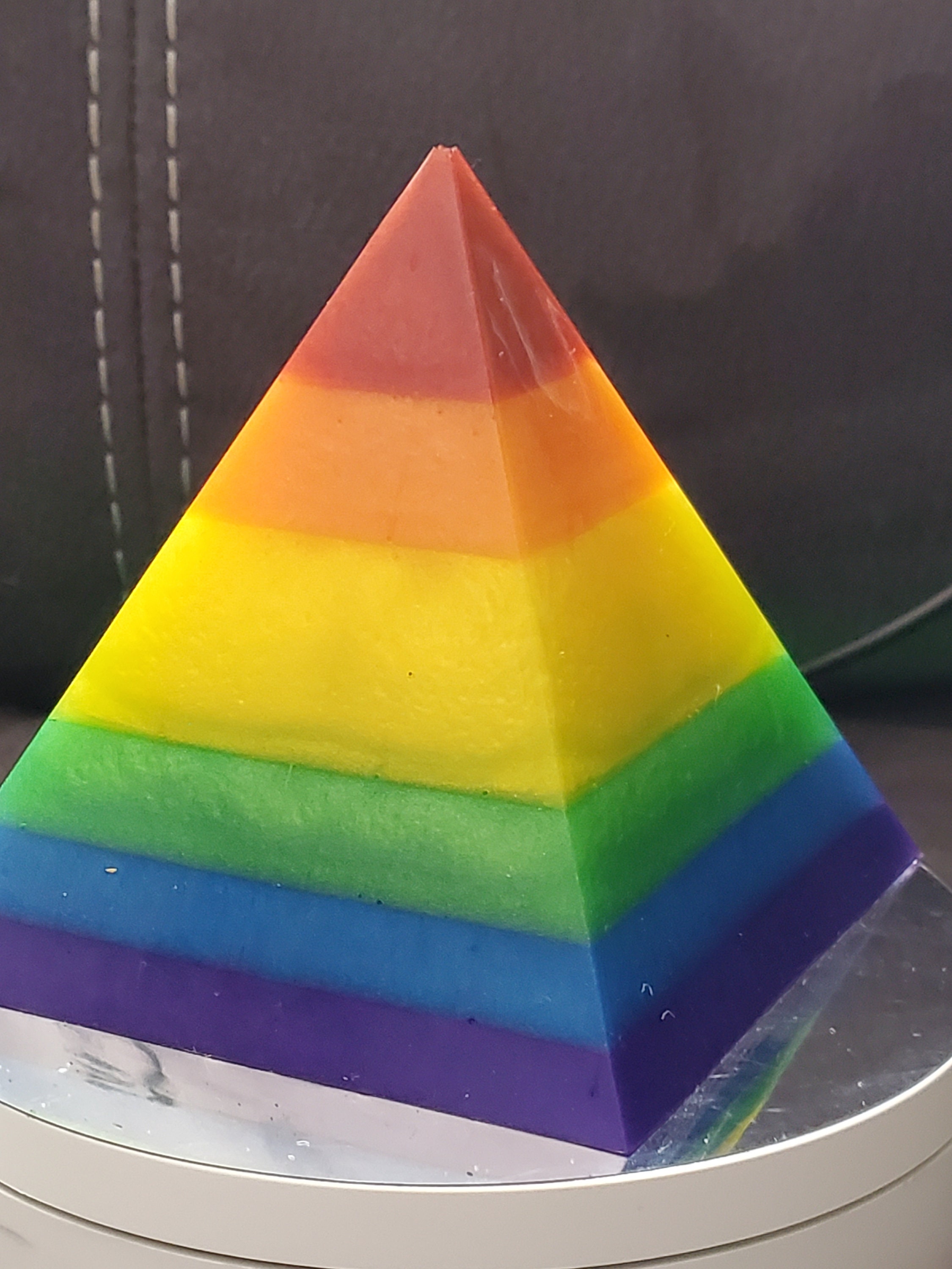Extra large Rainbow Pride bling pyramid Home & Living Home Décor etna ...