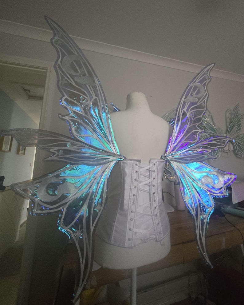 Celestial Star Moon Sky Fairy Wings Adult Realistic Iridescent Cosplay ...