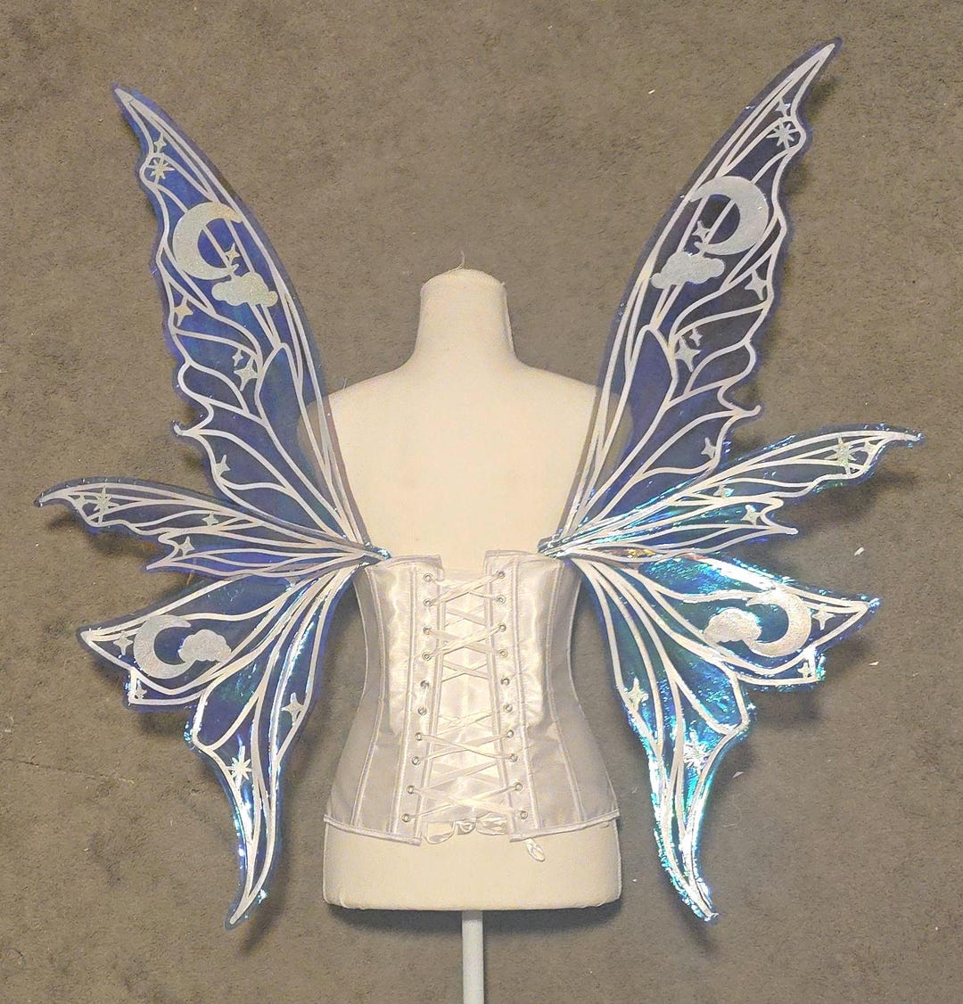 Celestial Star Moon Sky Fairy Wings Adult Realistic Iridescent Cosplay ...