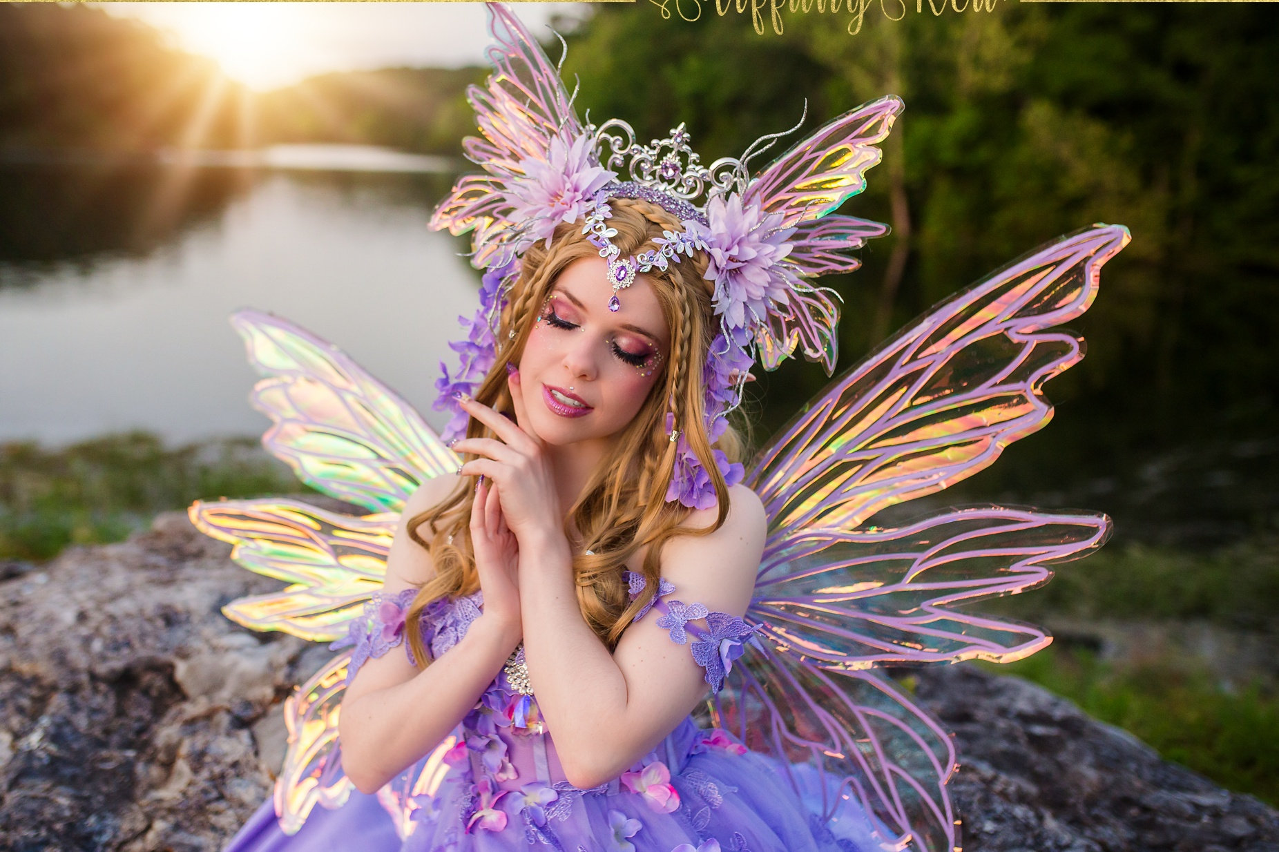 Crystal Fairy Wings Adult Realistic Iridescent Cosplay Etsy