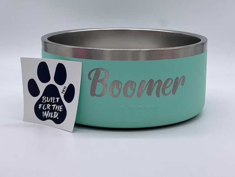 Yeti Boomer Dog Bowl With Name Choose Size Color and - Etsy