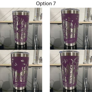 Yeti 20oz Cup With Beach / Ocean Themed Wrap - Laser Engraved 360 ...
