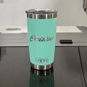 Yeti 20oz Cup - Laser Engraved, Your Name and Choose Your Font! - Etsy