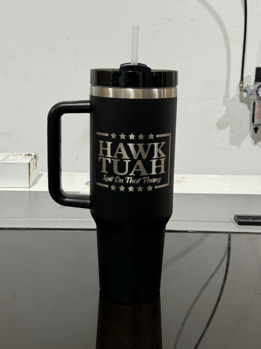 Hawk Tuah Spit on That 40oz Unbranded H2.0 Handle Tumbler - Etsy