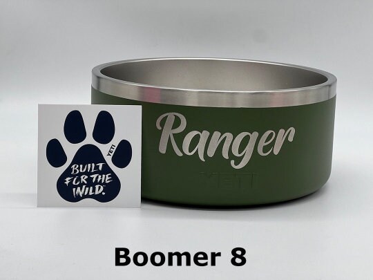 Yeti Boomer Dog Bowl With Name Choose Size Color and - Etsy