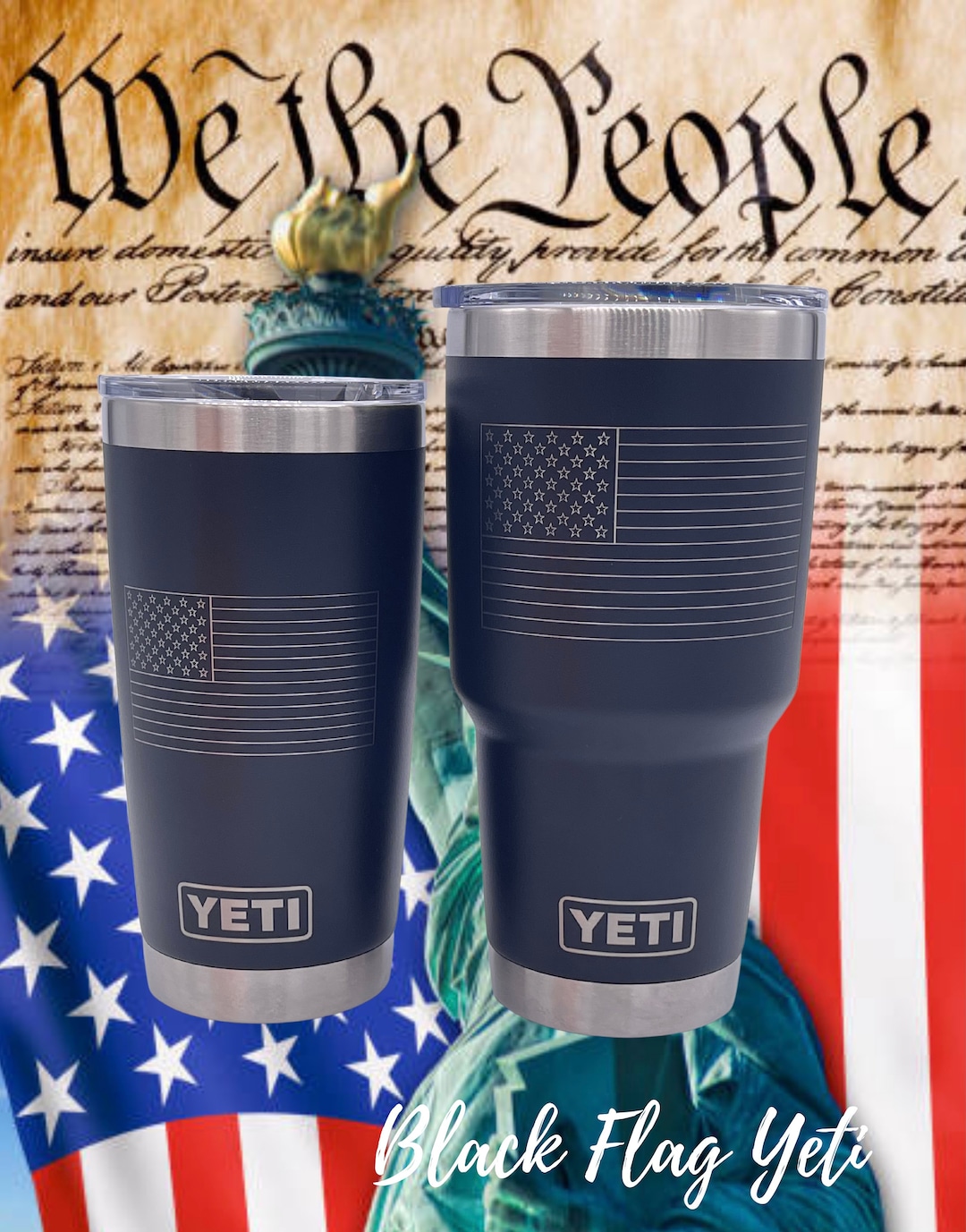Black Flag Custom Yeti - Etsy