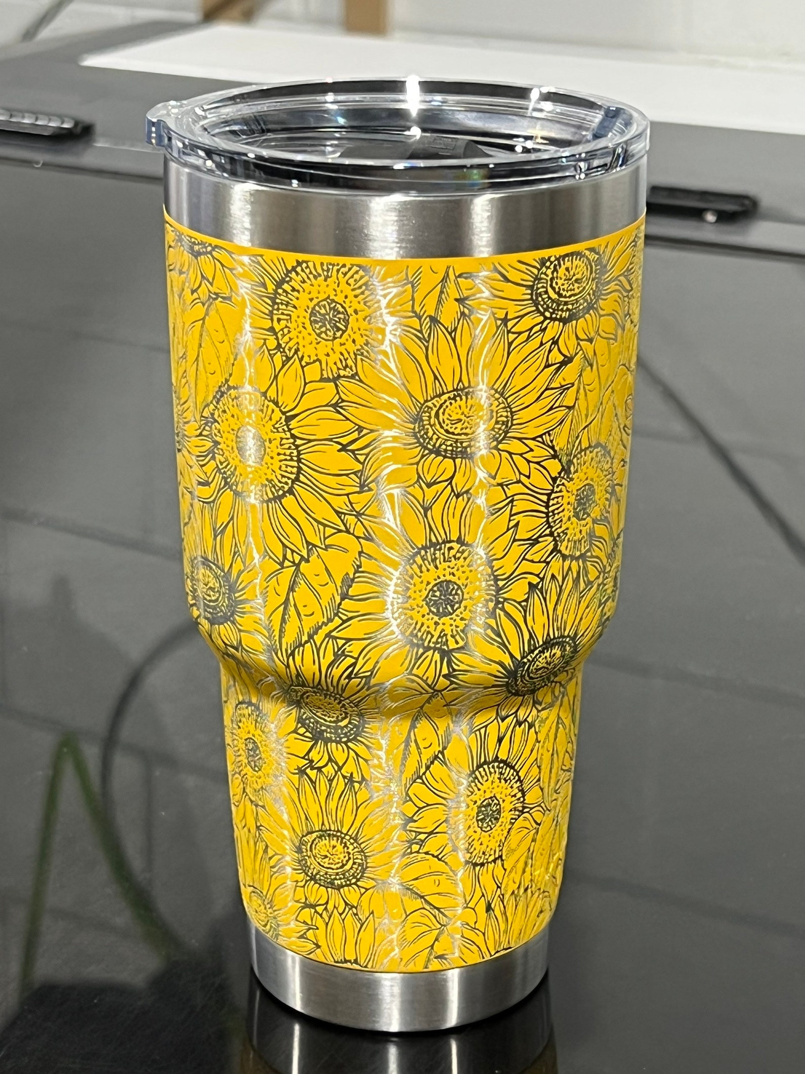Yeti 30oz Alpine Yellow Sunflower Laser Engraved 360 Degree - Etsy