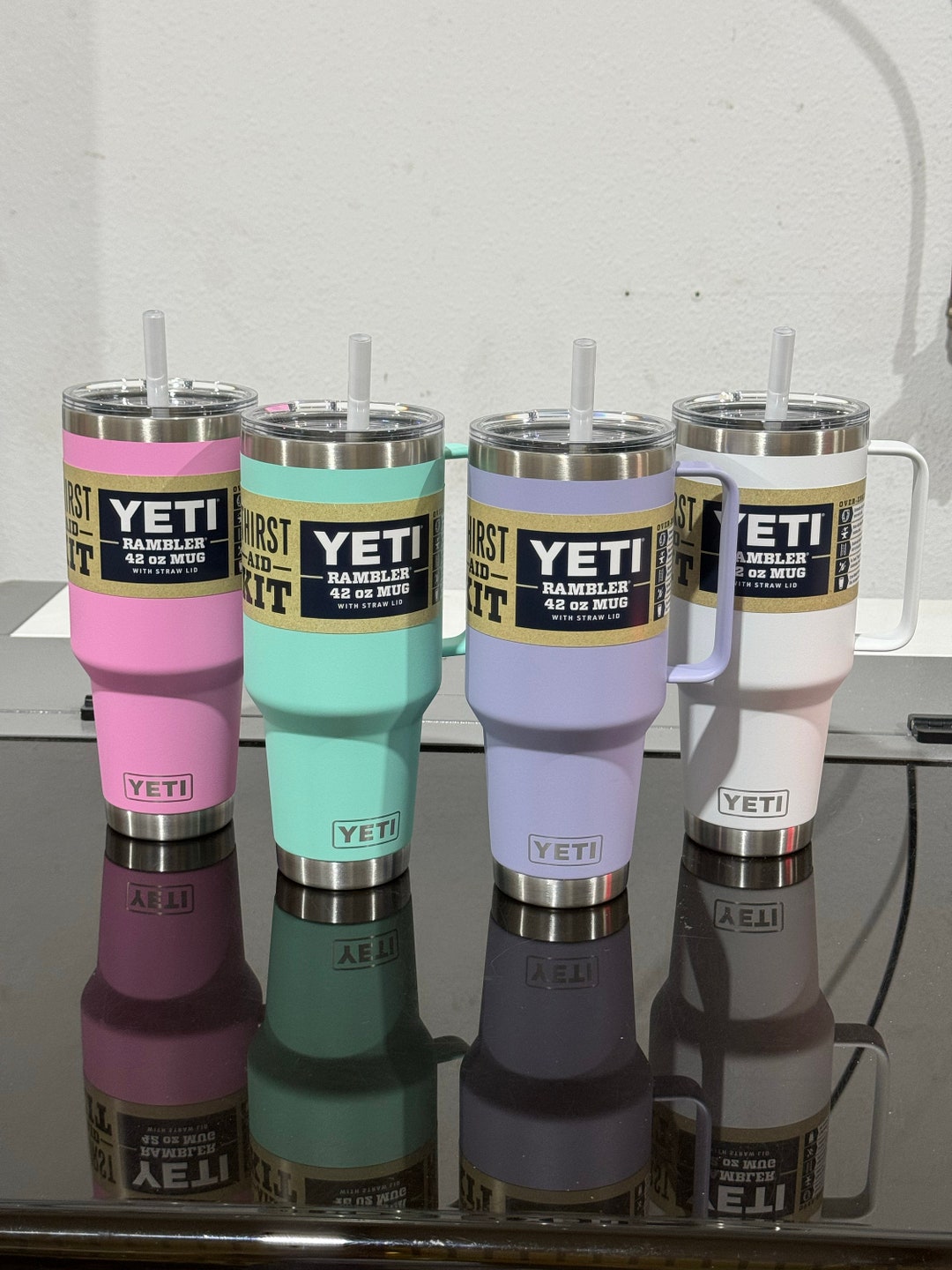 Custom Laser Engraved Yeti 42oz Mug With Straw Lid - Etsy