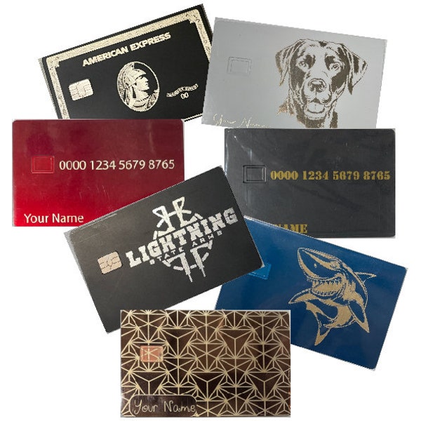 Metal Credit Card - Etsy