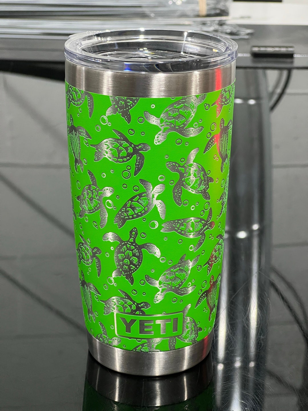 Yeti 20oz Canopy Green Sea Turtles - Laser Engraved 360 Degree - Etsy