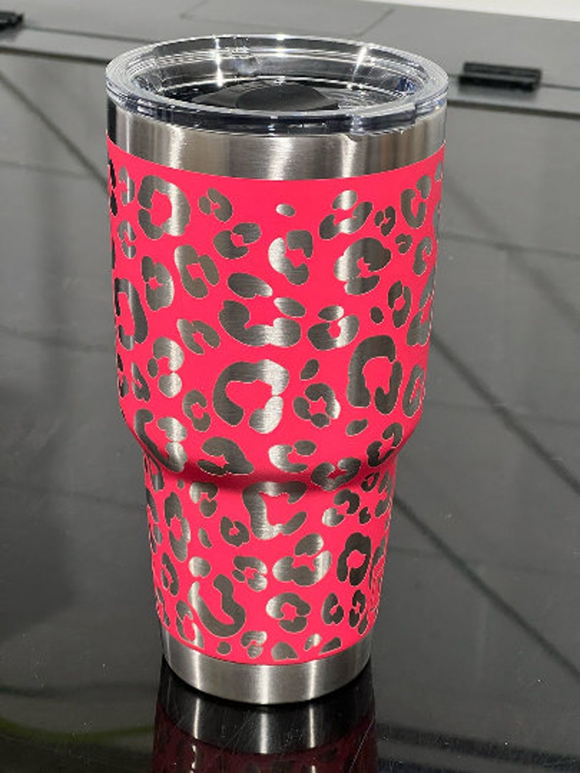 Custom Yeti 30oz Cup - Leopard Print Pattern - You Choose Color! - Etsy