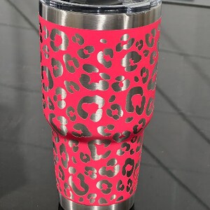 Custom Yeti 30oz Cup - Leopard Print Pattern - You Choose Color! - Etsy