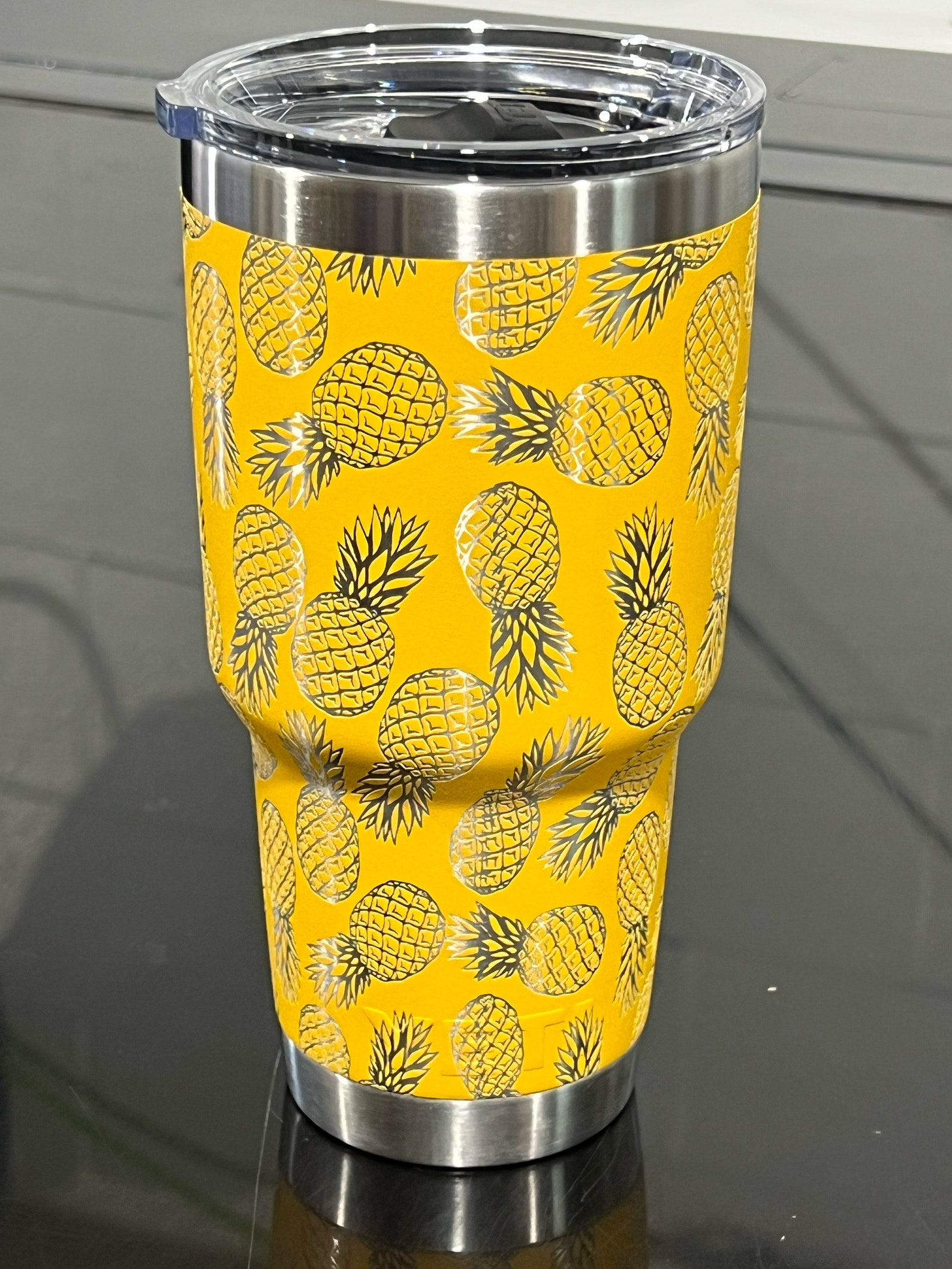 Yeti 30oz Alpine Yellow Pineapple - Laser Engraved 360 Degree - Etsy