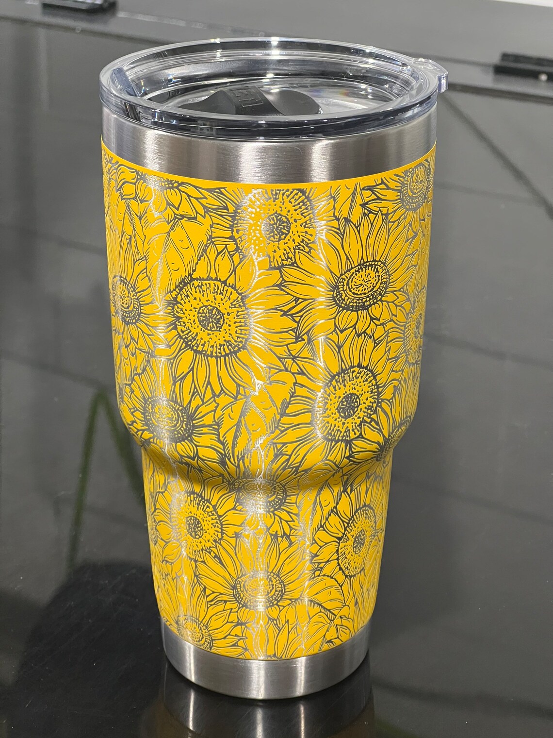 Yeti 30oz Alpine Yellow Sunflower Laser Engraved 360 Degree - Etsy
