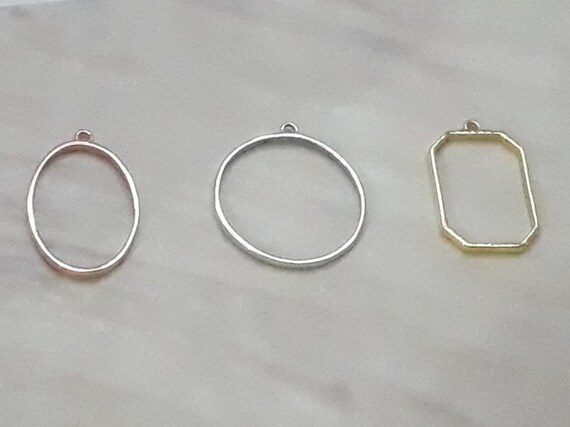 Open Bezel Blanks Open Back Bezel for Resin for Jewelry | Etsy