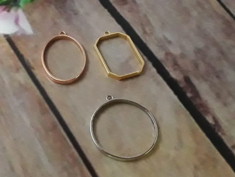 Open Bezel Blanks Open Back Bezel for Resin for Jewelry | Etsy