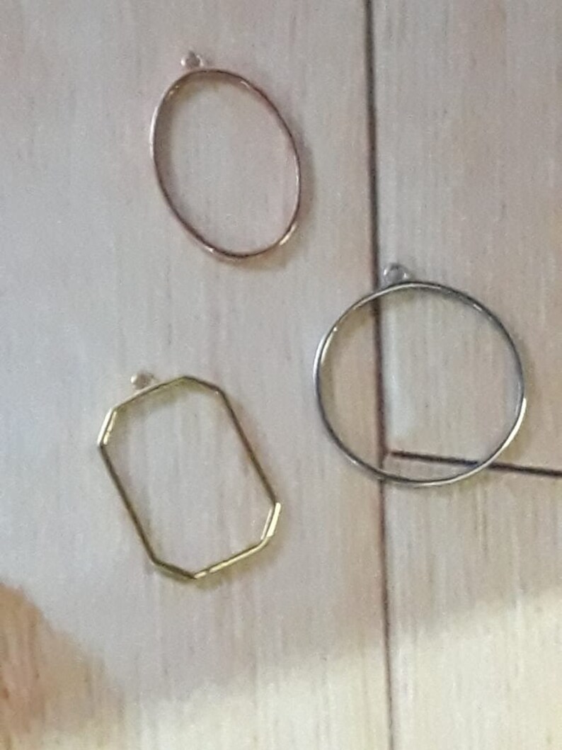 Open Bezel Blanks, Open Back Bezel for Resin for Jewelry Making ...