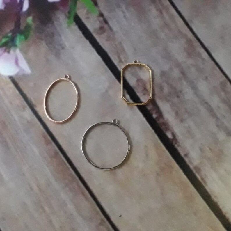 Open Bezel Blanks, Open Back Bezel for Resin for Jewelry Making ...