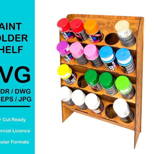 Spray Paint Rack Svg Glowforge - Etsy
