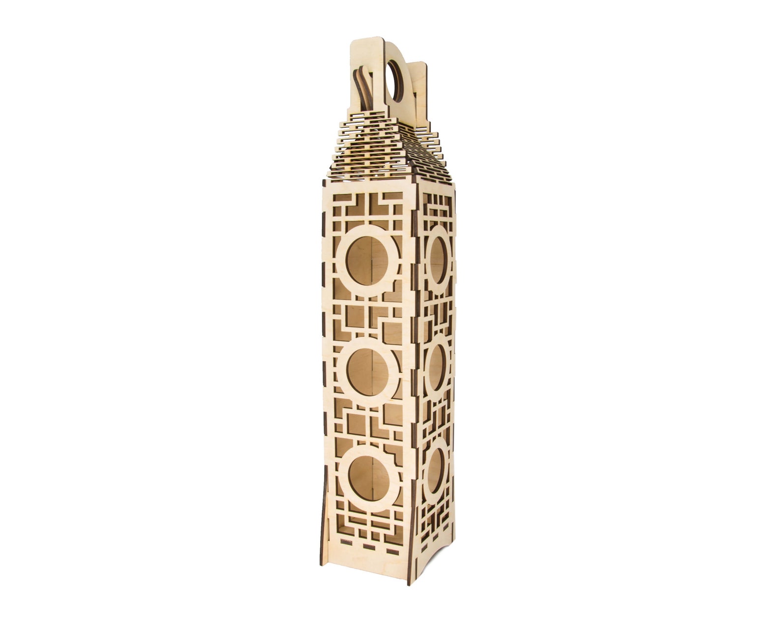 Wein Flasche Box Laser Cut Ready Svg Datei Digitaler Download Etsy