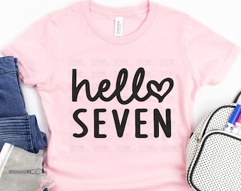 7th Birthday Svg - Etsy