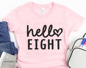 Eight Birthday Svg - Etsy