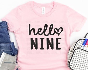 9th Birthday Svg - Etsy