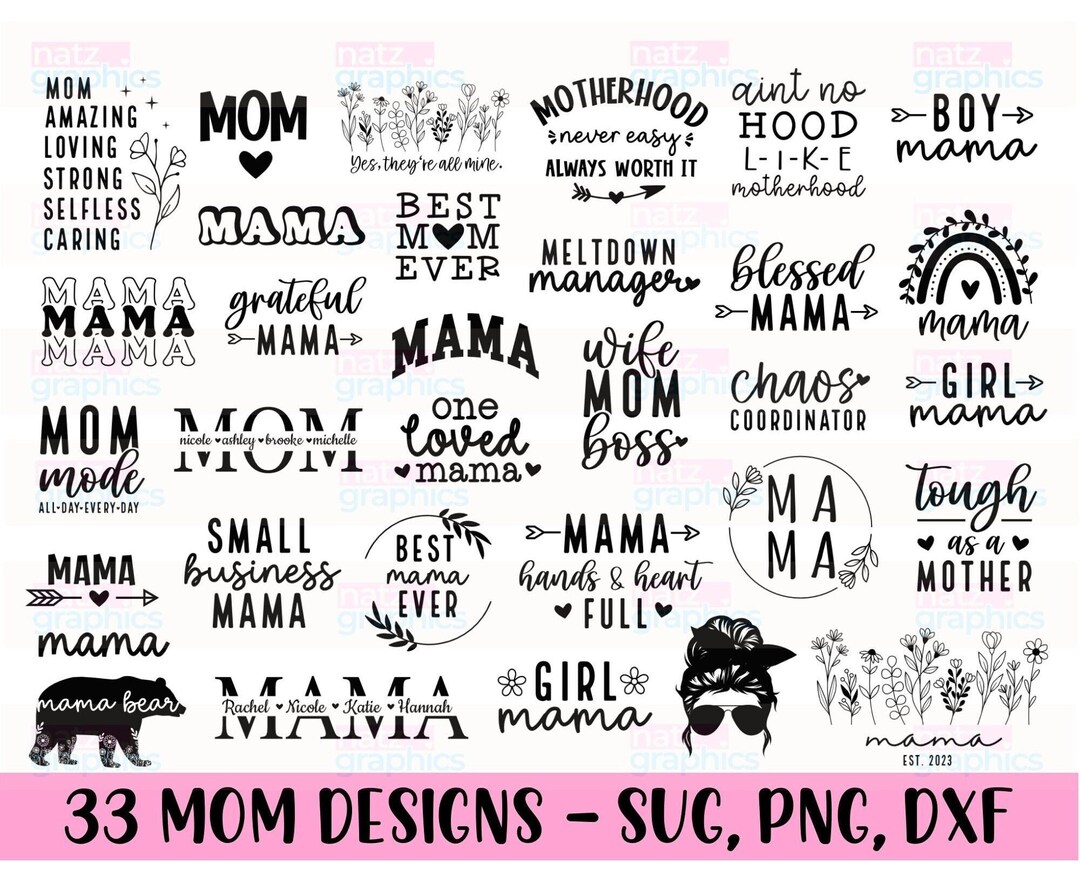 Mom Svg Bundle, Mothers Day Svg, Mom Svg, Mama Svg, Mom Life Svg, Mom ...